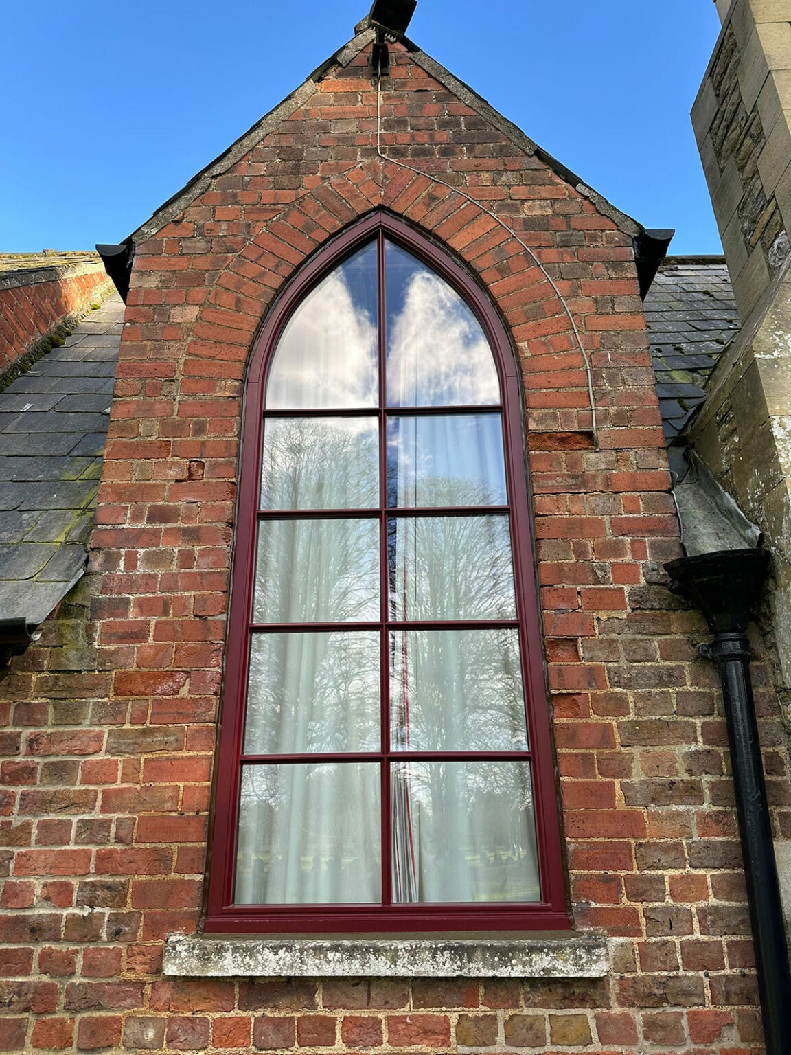 Bespoke gothic Arched Timber Windows
